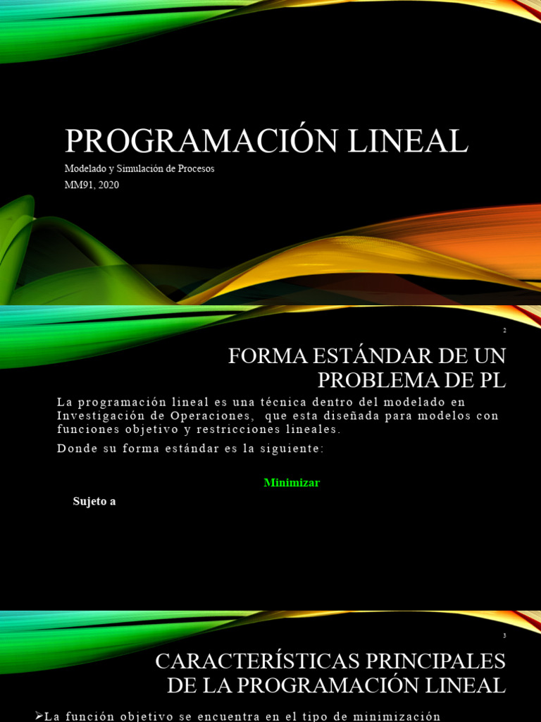 Programación Lineal | PDF | Programación lineal | Análisis matemático