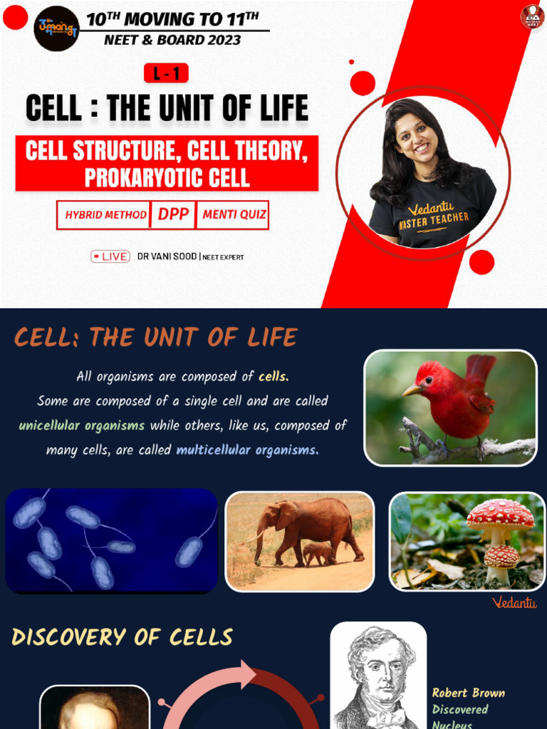 Cell The Unit of Life Master | PDF