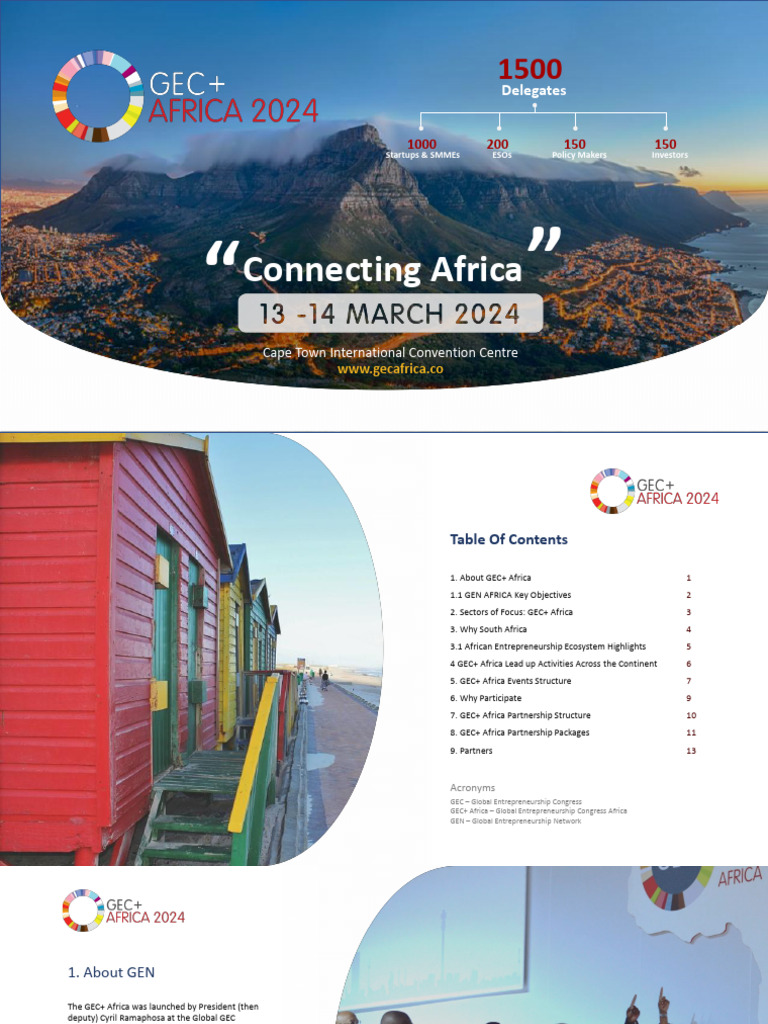 GEC+Africa 2024 Concept Document | PDF | Entrepreneurship | Startup Company