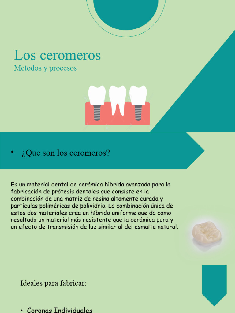 Ceromeros: Material Dental Avanzado | PDF | Dentadura postiza ...