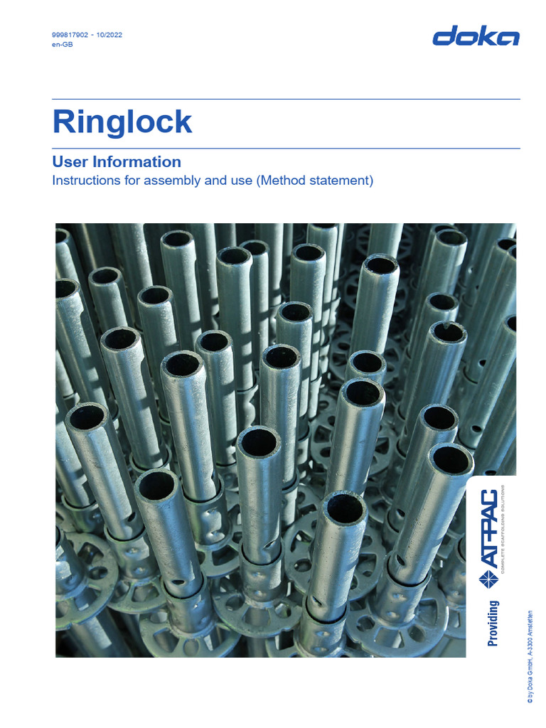 Ringlock Scaffolding User Guide | PDF | Technology & Engineering