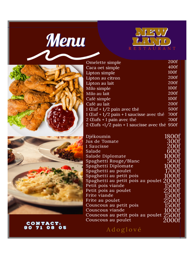 Menu Resto | PDF