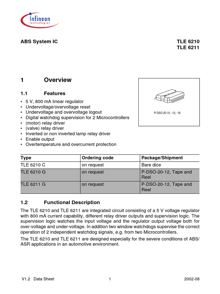Tle 6211 | PDF | Capacitor | Relay