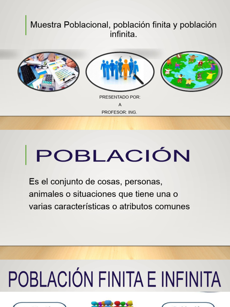 Población Finita e Infinita en Estadística | PDF | Muestreo ...