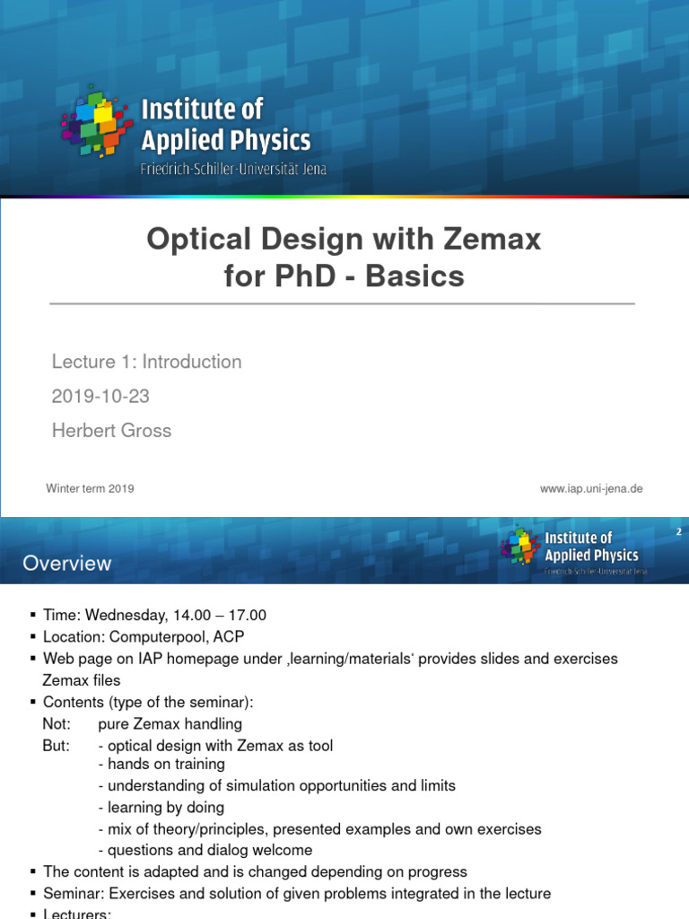 Dokumen - Tips - Optical Design With Zemax For PHD Basics Designforphd ...
