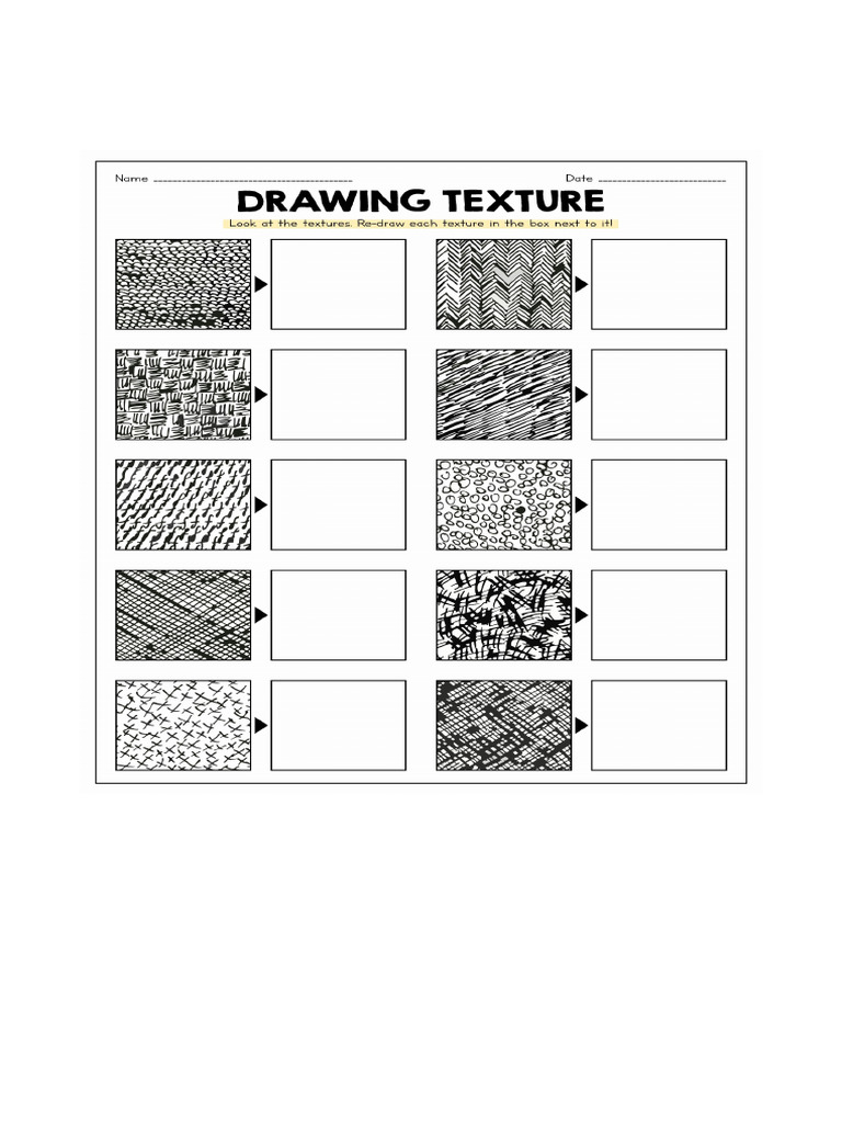 Drawing Texture Worksheet 217491.Jpg | PDF