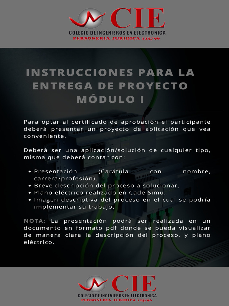 instrucciones proyecto modulo 1 | PDF