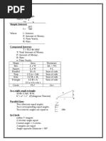 ICSE Grade10 Maths Formulas | PDF