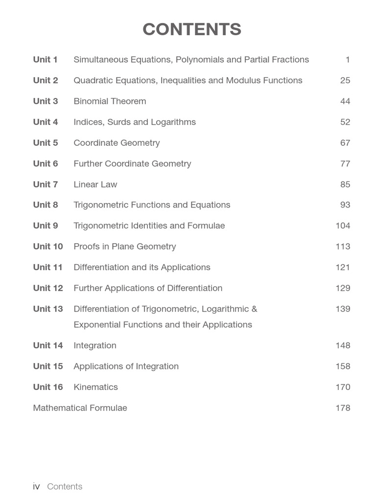 Additional Maths 0606 Notes - Summarised | PDF | Equations | Factorization