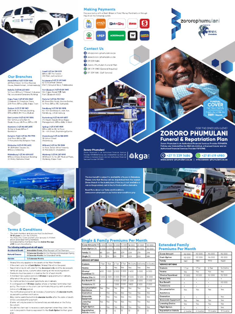 Zororo Phumulani Brochure | PDF