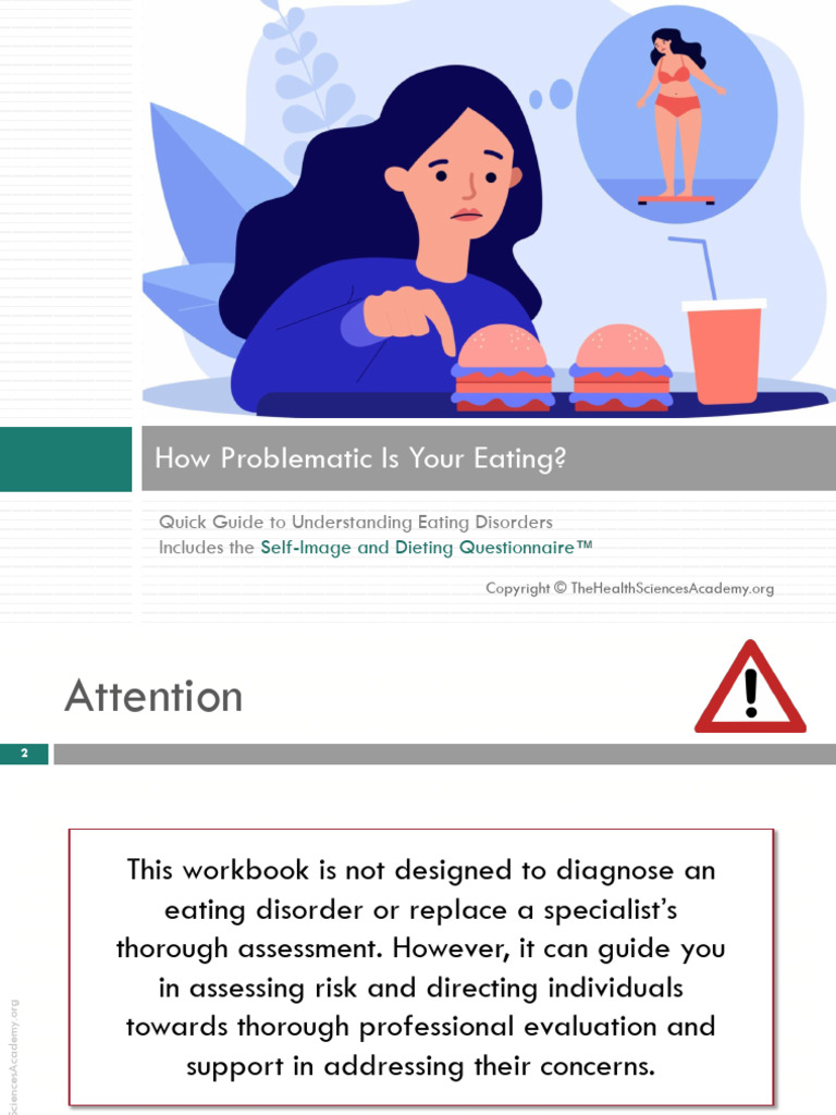 THSA 2024 - Quick Guide To Understanding Eating Disorders - Includes SelfImage and Dieting ...