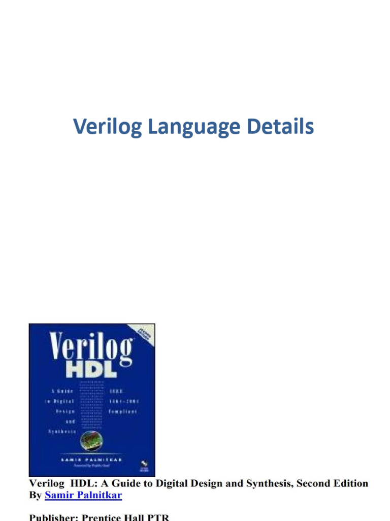 Verilog Language Details | PDF