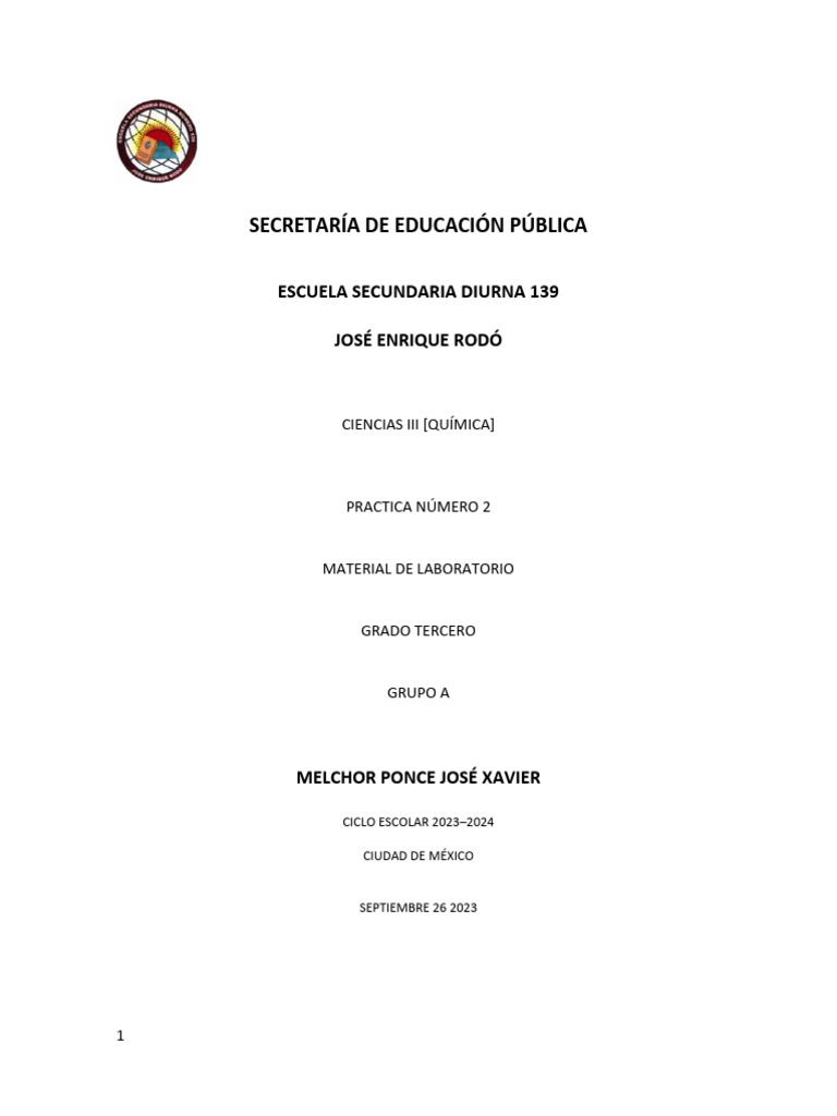 Practica de Lab No 2 | PDF