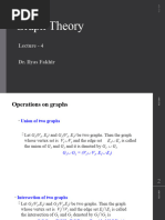 Operations On Graph PDF | PDF | Vertex (Graph Theory) | Theoretical ...