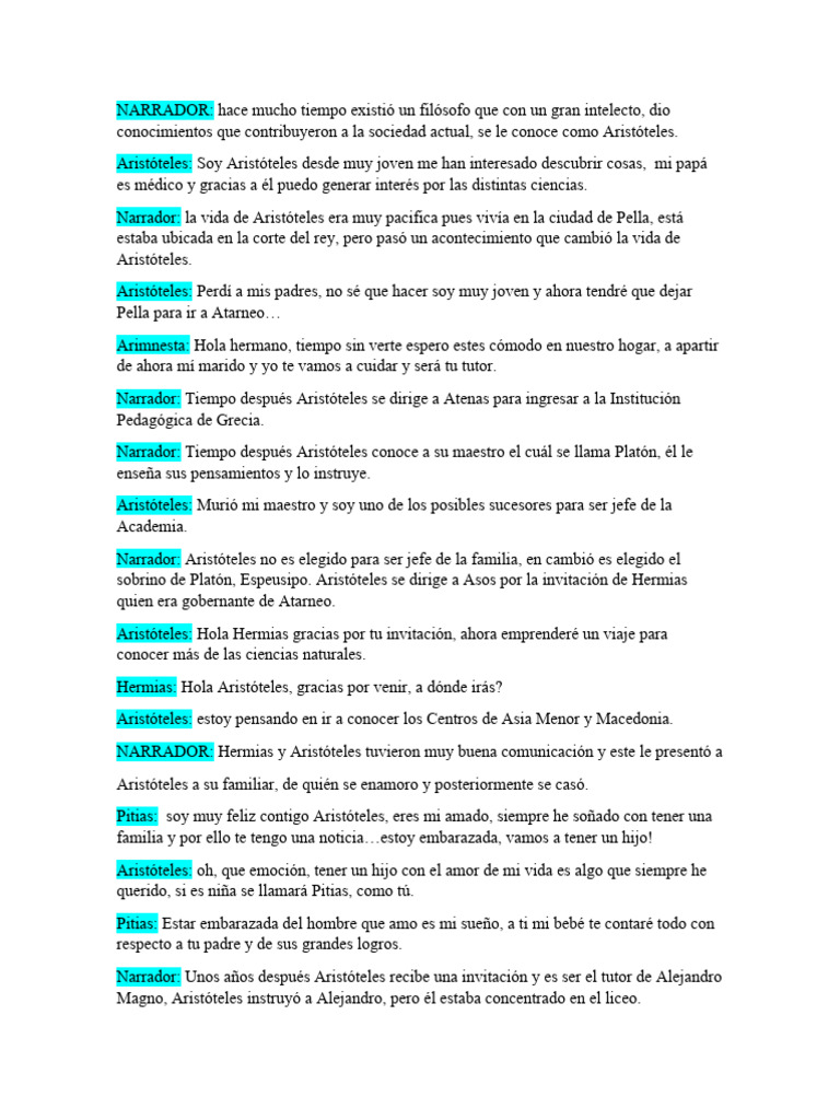 Narra Dor | PDF | Aristóteles | Platón