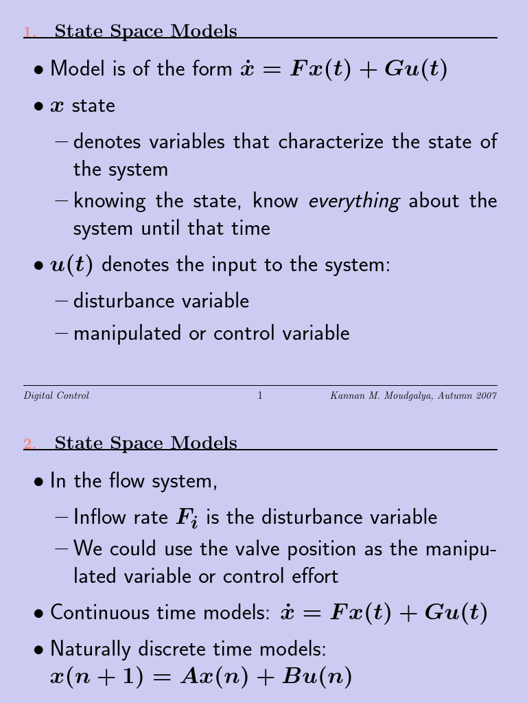 Moudgalya Discrete Time Models | PDF | Discrete Time And Continuous ... Moudgalya Discrete Time Models | PDF | Discrete Time And Continuous ...