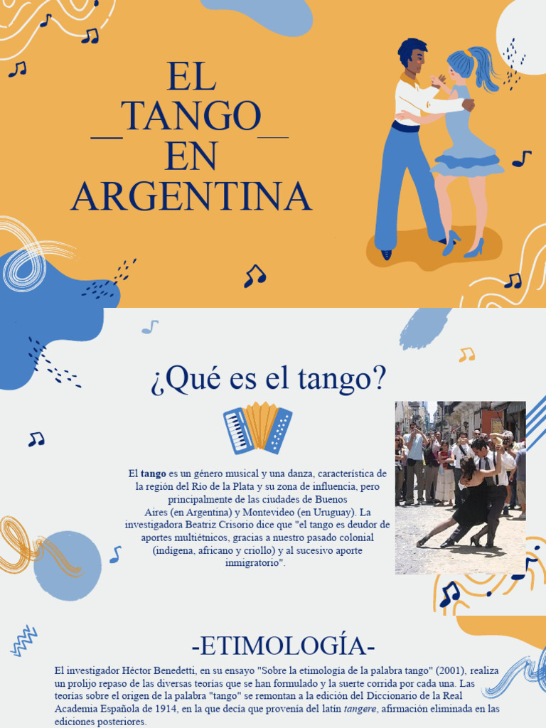 Presentacion Tango | PDF | Musica Tango | Tango