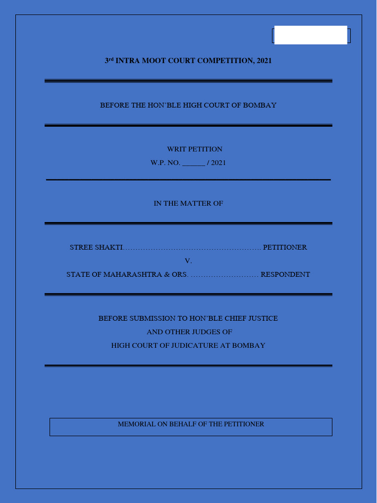 T14 3 Intra Moot Court Competition | PDF