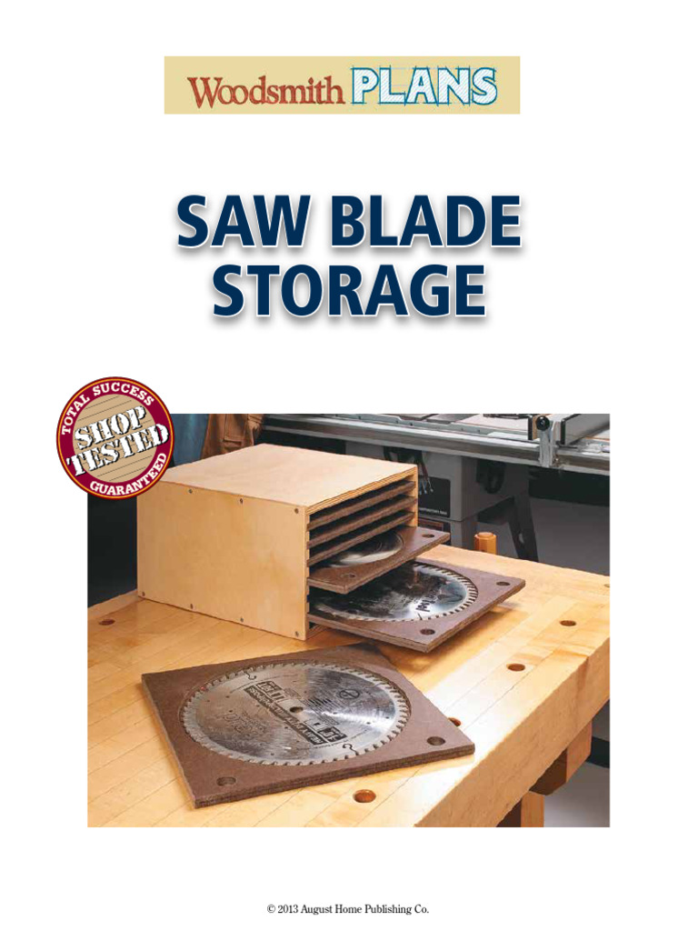 Saw Blade Storage Solutions | PDF