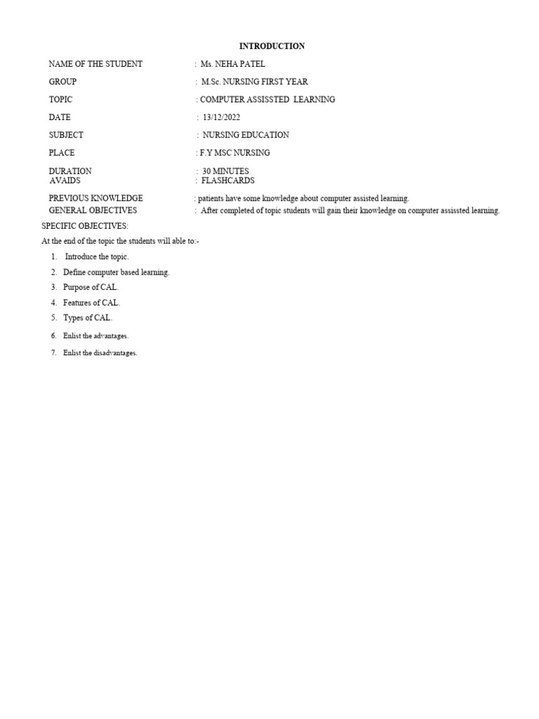 Computer Assisted Learning-1 | PDF | Learning | Educational Technology