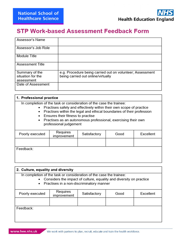 WB Assessments Proforma 2022 Final | PDF | Health Care