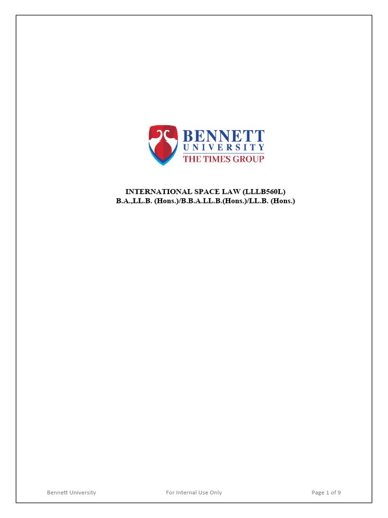 International Space Law | PDF | United Nations General Assembly ...