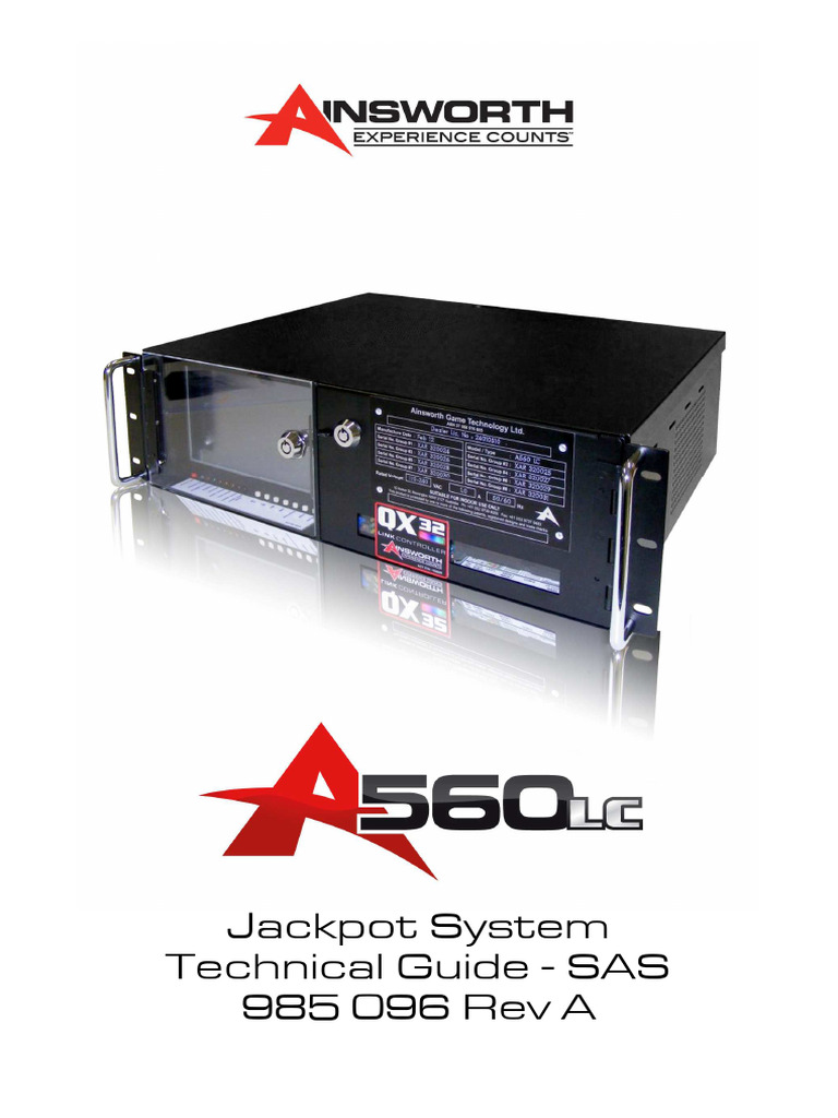 A560-LC Jackpot System Technical Guide - SAS 985 096 Rev A | PDF | Hdmi ...