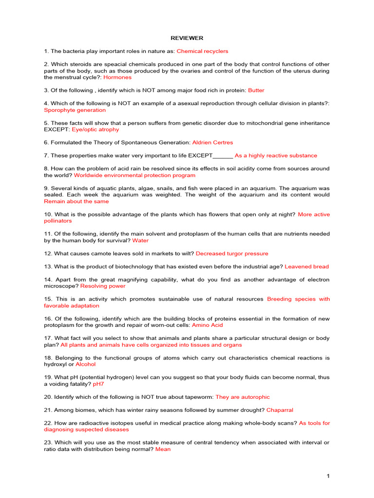 MAJOR Science | PDF | Cell (Biology) | Organisms