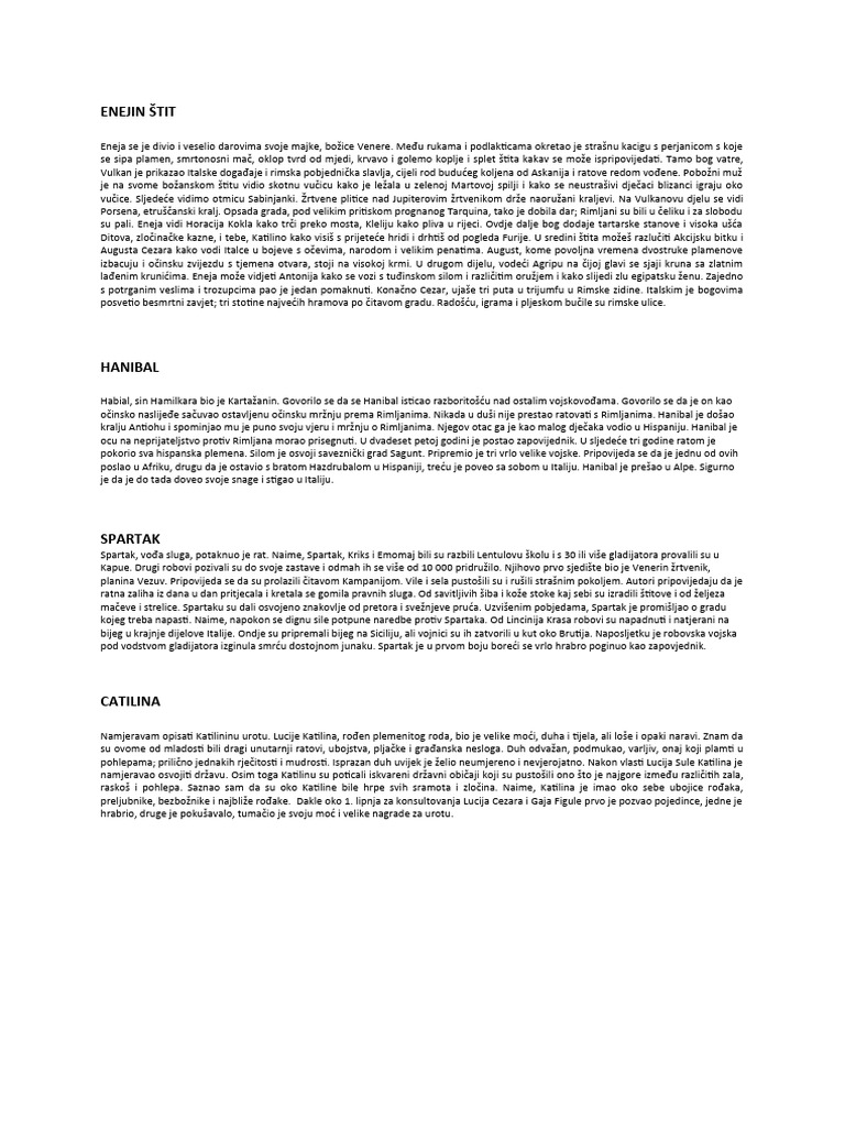 Latinski Tekstovi | PDF