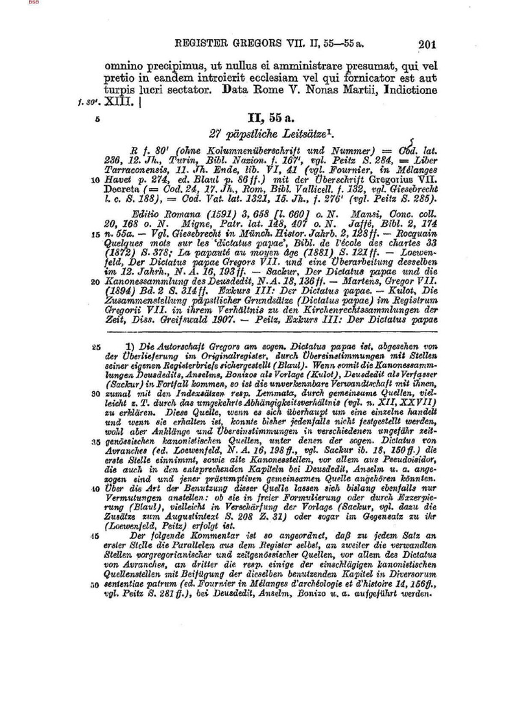 Gregor VII., Dictatus Papae - Lat. | PDF