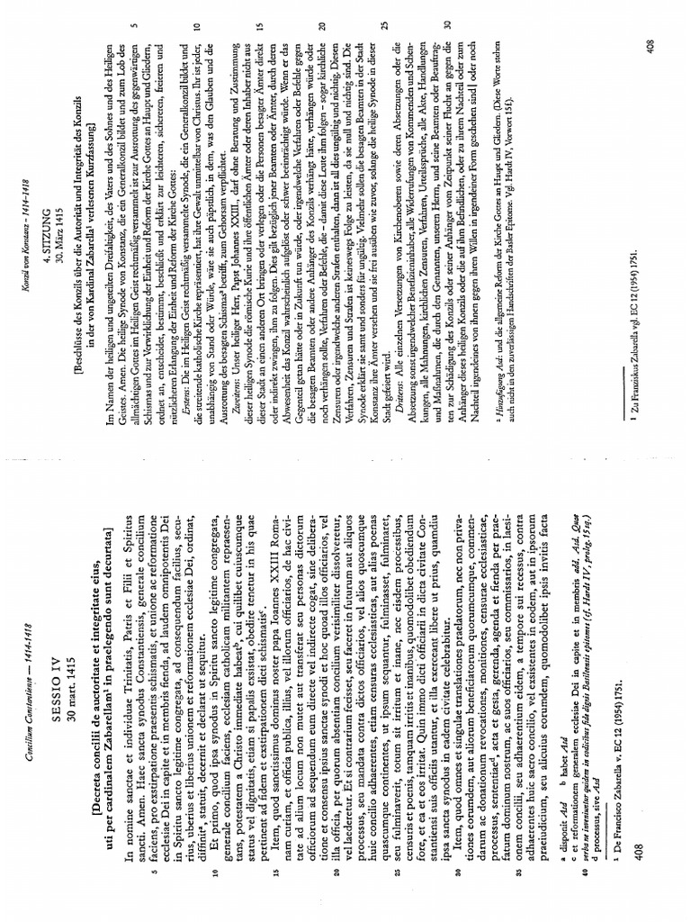 Haec Sancta - Lat - Dt. | PDF