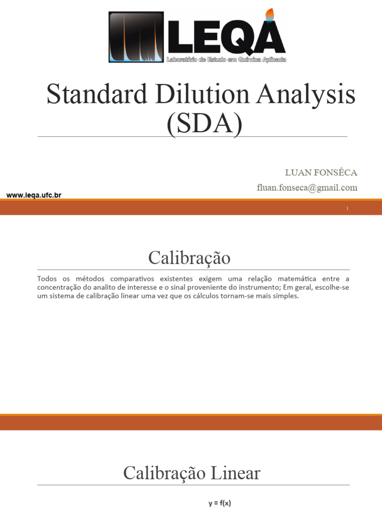 Standard Dilution Analysis | PDF