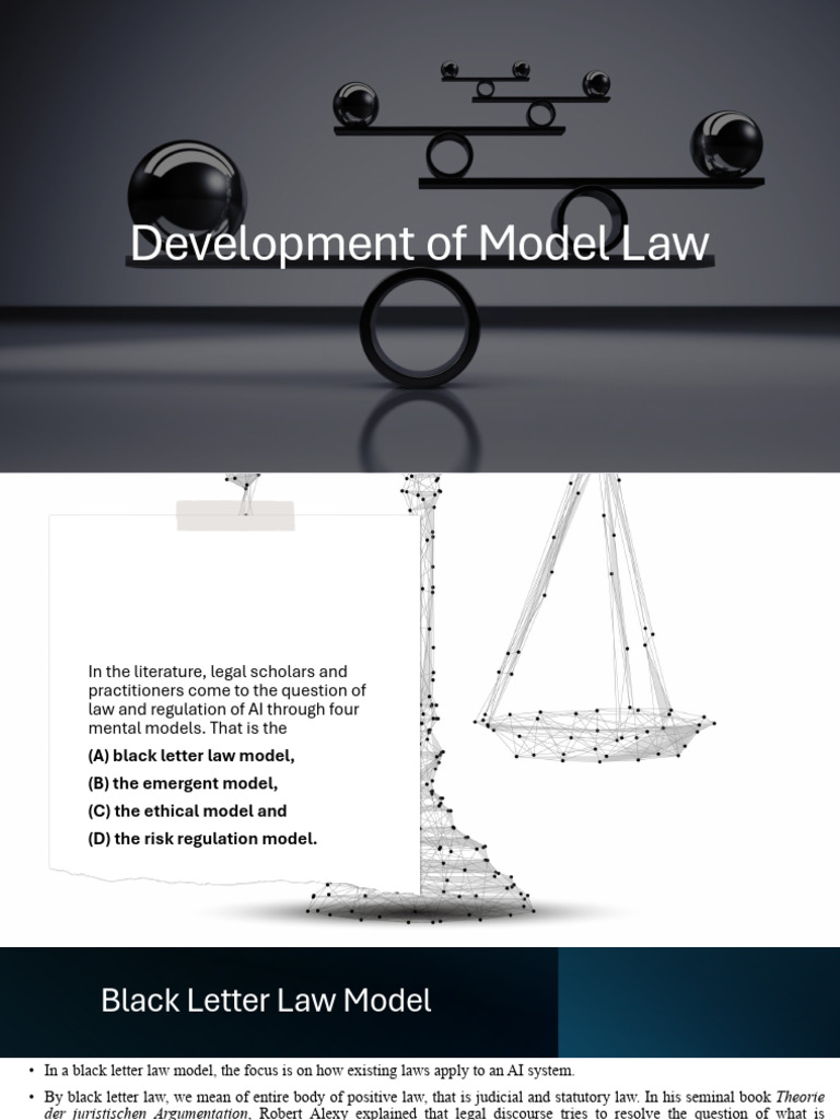 Development of Model Law - AI | PDF | Social Science | Law