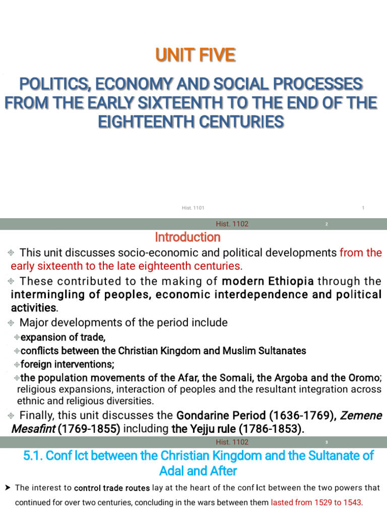 History Unit 5 | PDF | Horn Of Africa | Ethiopia