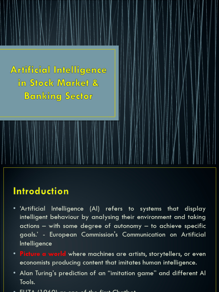 Artificial Intelligence in Stock Market Banking Sector | PDF