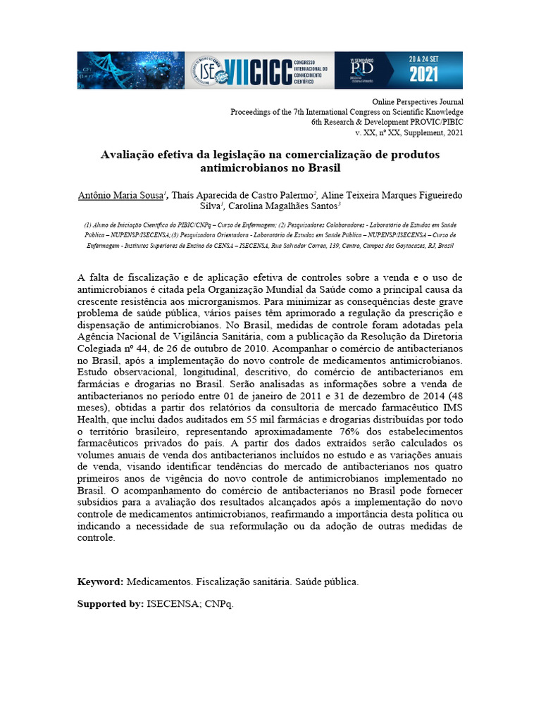 Modelo de Resumo Simples para o Seminari | PDF