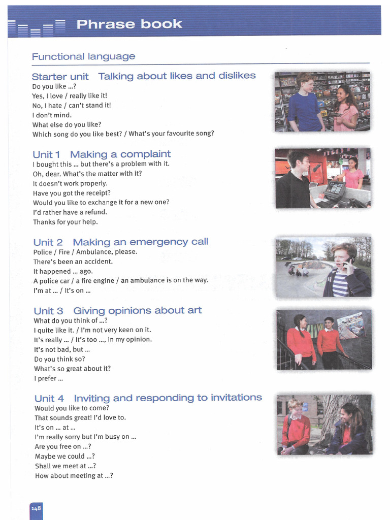 Phrase Book NEW PULSE 3 | PDF