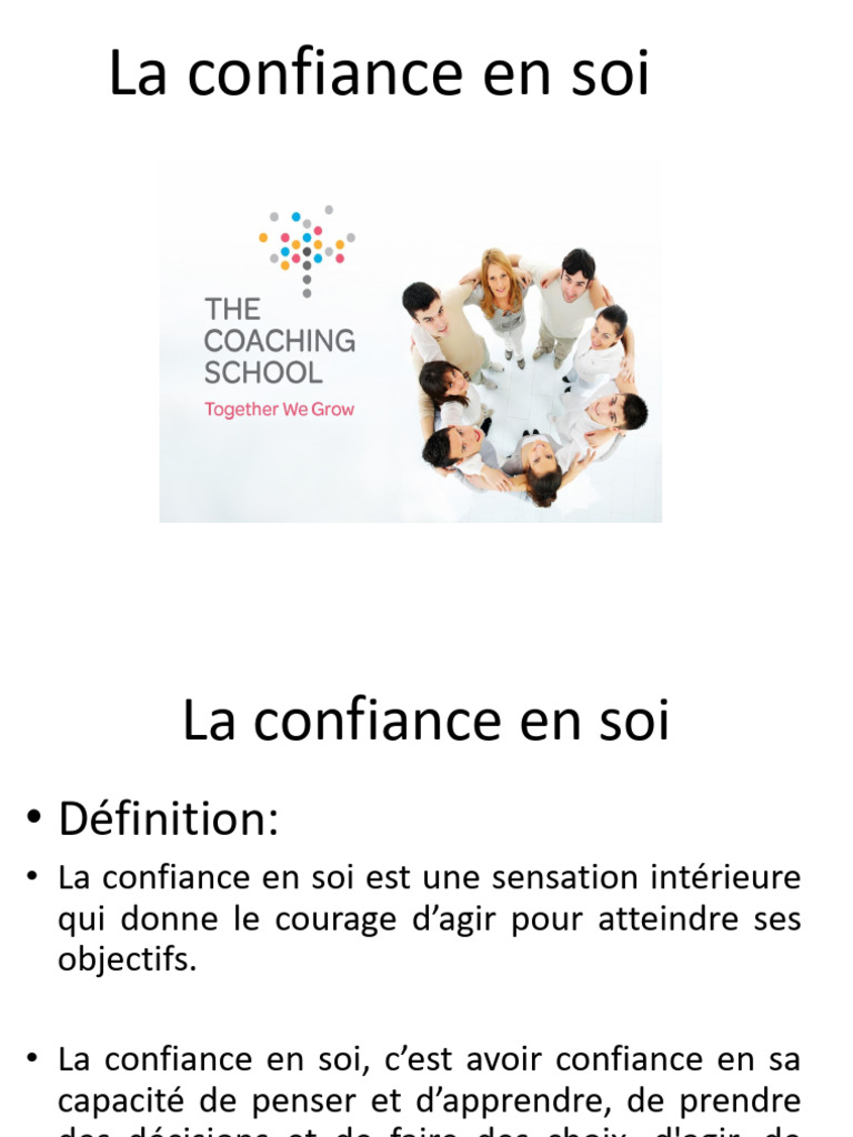 Confiance en Soi | PDF | Psychologie