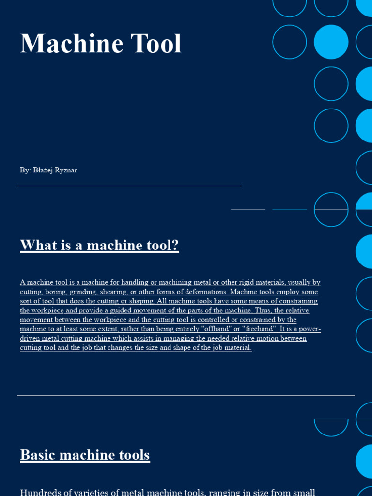 Machine Tool | PDF | Machine Tool | Machining