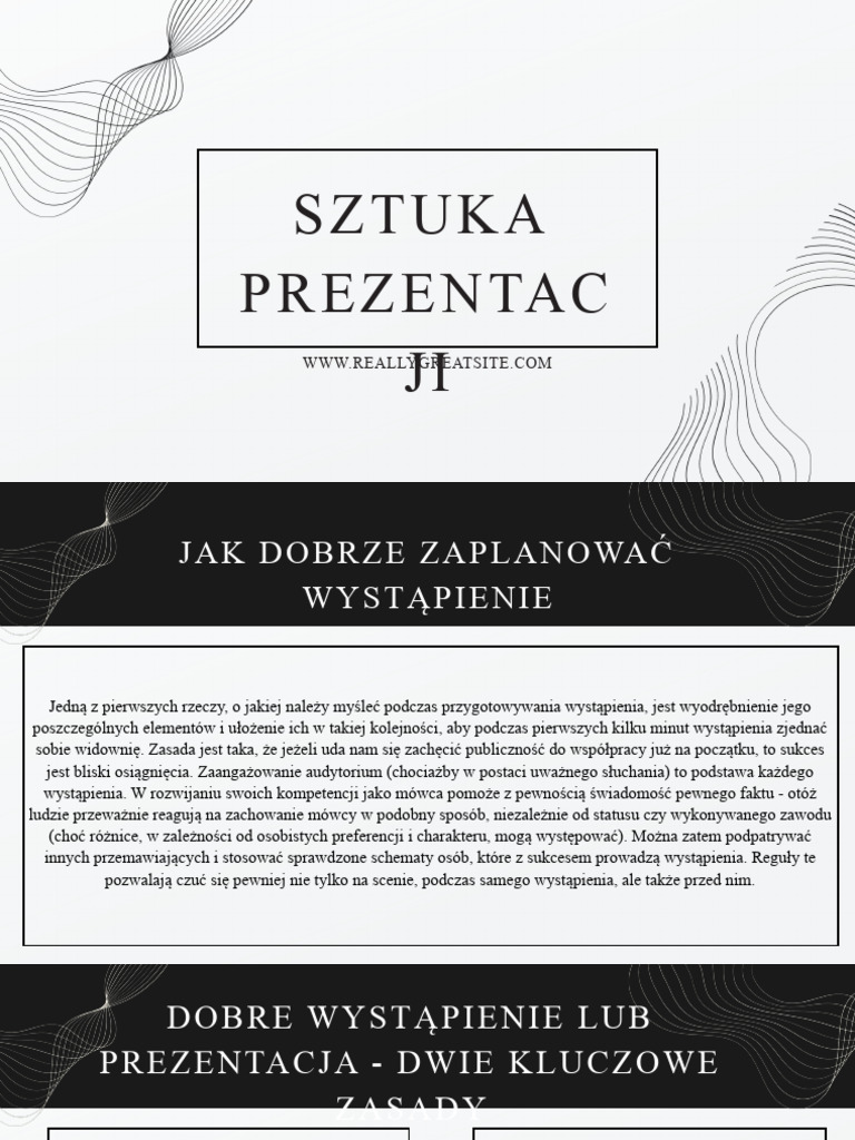 Sztuka Prezentacji | PDF