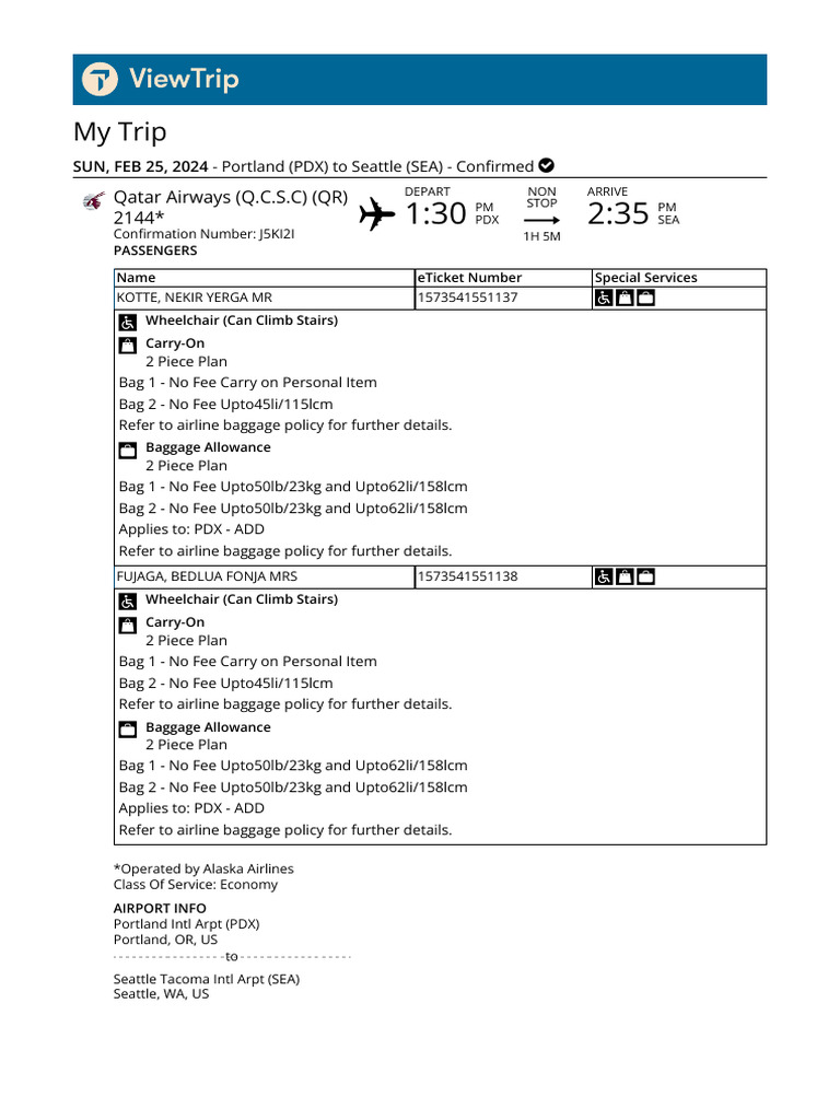 Travelport Viewtrip My Trip | PDF