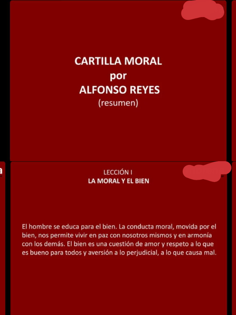 Cartilla Moral | PDF