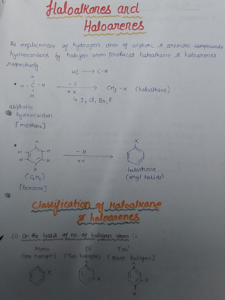 Haloalkane and Haloarene | PDF