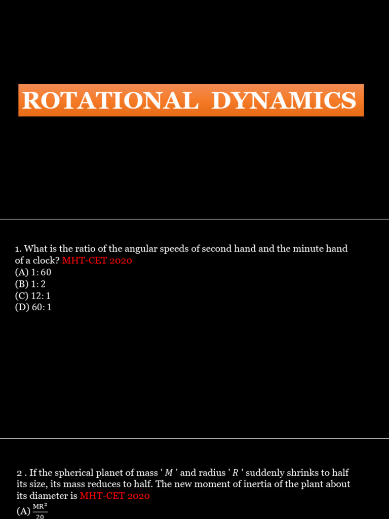 Mega Lecture MHT-CET 2022 - 2004 To 2021 PYQ-S | PDF | Photoelectric ...