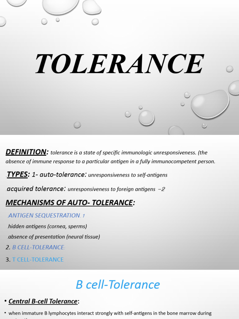 Tolerance 1 | PDF