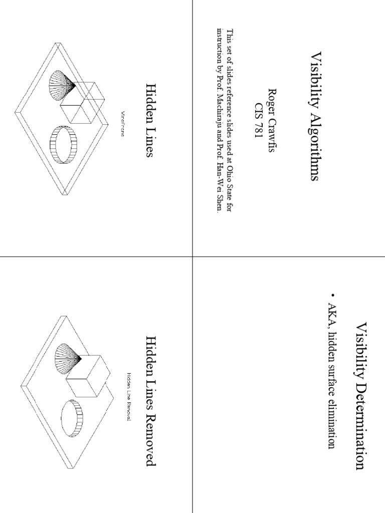 Visibility | PDF | Geometry | Algorithms