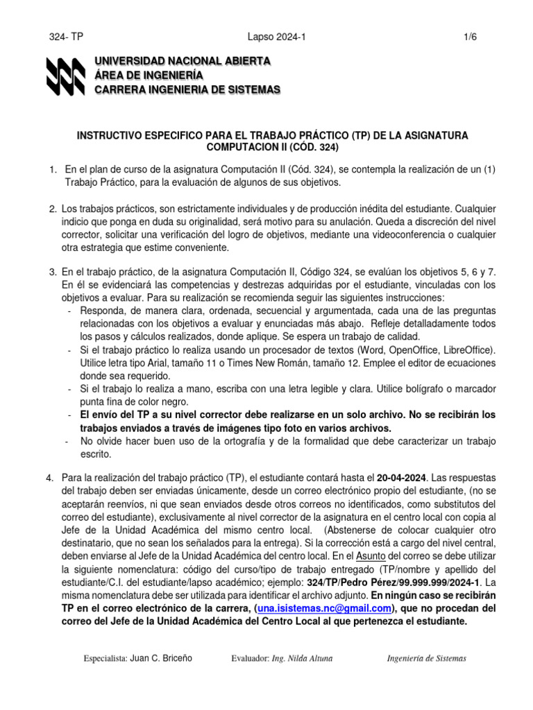 324 TP 20241 | PDF | Programa de computadora | Programación