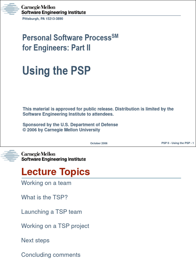 L10 Using The PSP | PDF