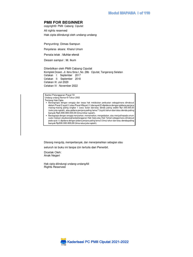 Modul Mapaba 2022 | PDF