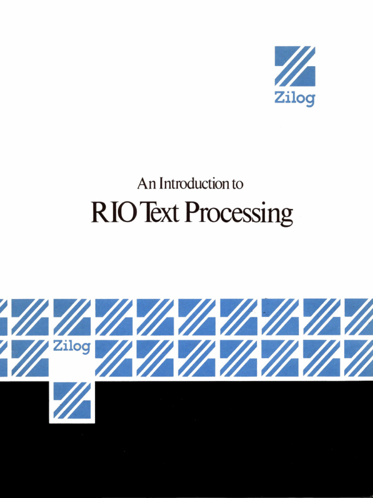An Introduction To RIO Text Processing | PDF